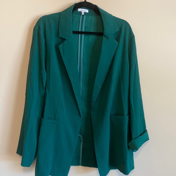white birch | Jackets & Coats | White Birch Green Blazer Xl Front ...
